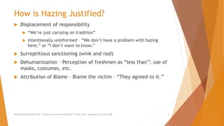 Hazing prevention in high school and college | PPT