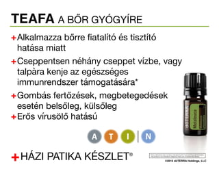 Házi Patika Bemutatása- doTERRA | PDF