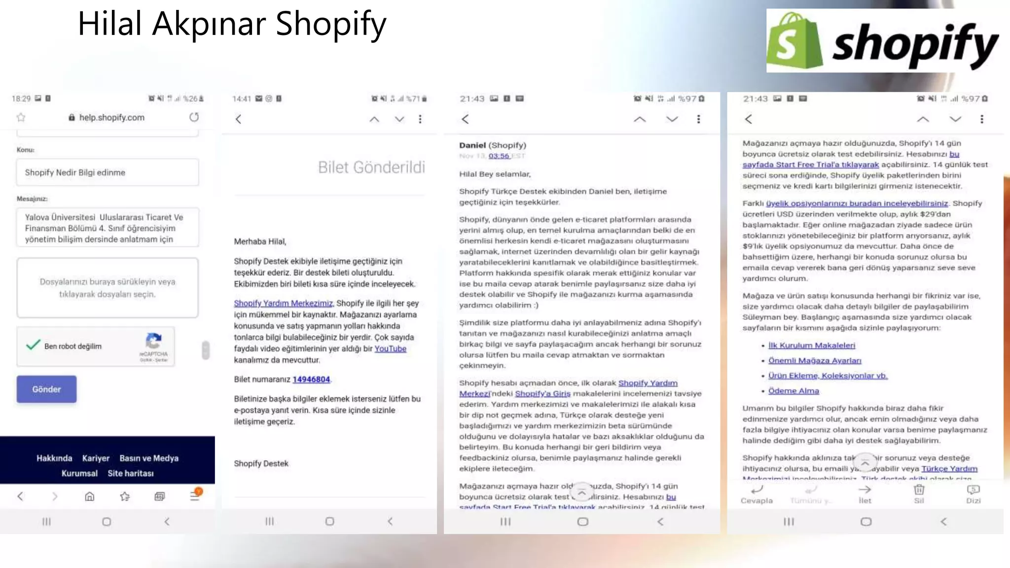 Hazir E-ticaret nedir? Shopify | PPTX