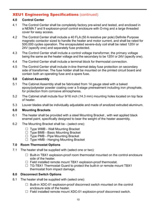 Hazloc Explosion-proof Heaters XEU1 - Brochure | PDF | Home Appliances ...