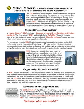Hazloc Explosion-proof Heaters XEU1 - Brochure | PDF | Home Appliances ...