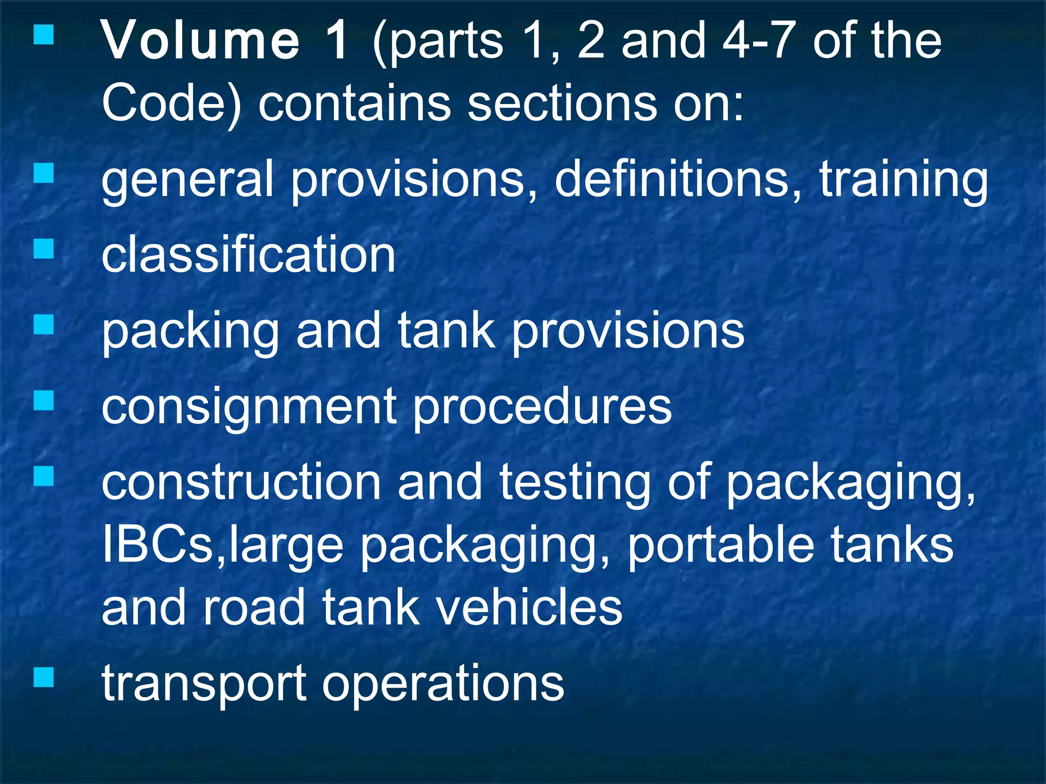 Hazmat - decodning the IMDG Code | PPT