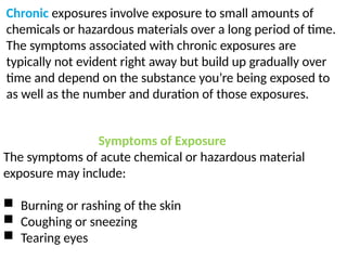 HAZMAT.HAZARDOUS CHEMICALS FOR INDUSTRIAL TRAINING | PPTX