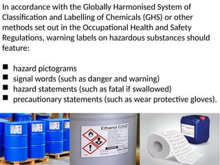 HAZMAT.HAZARDOUS CHEMICALS FOR INDUSTRIAL TRAINING | PPTX