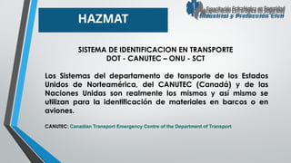 HAZMAT 2023 MANEJO DE SUSTANCIAS QUIMICAS PELIGROSAS | PPTX