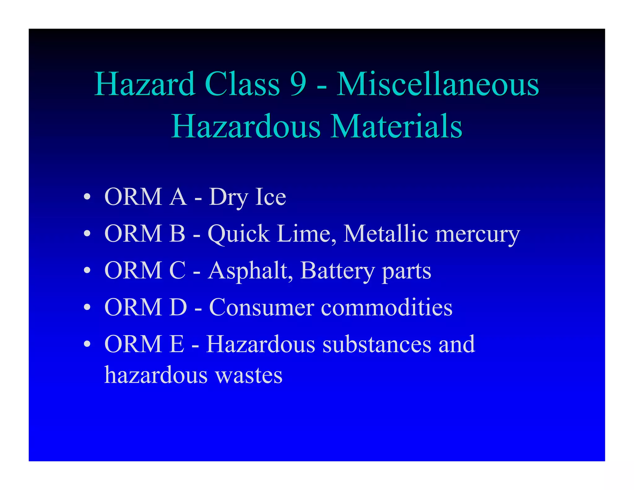 HAZMAT AWARENESS | PDF