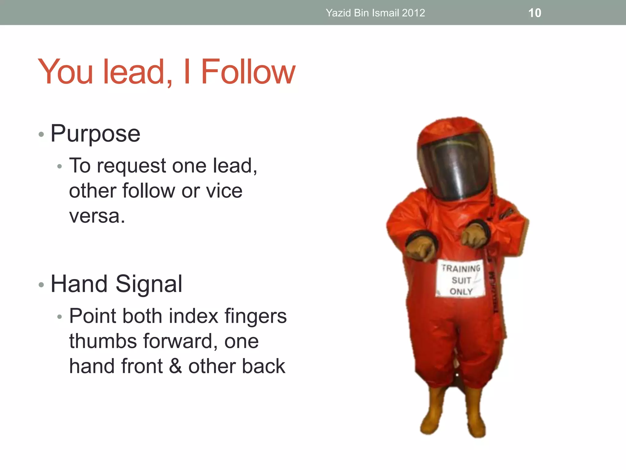 Hazmat Ops Hand signs | PPTX