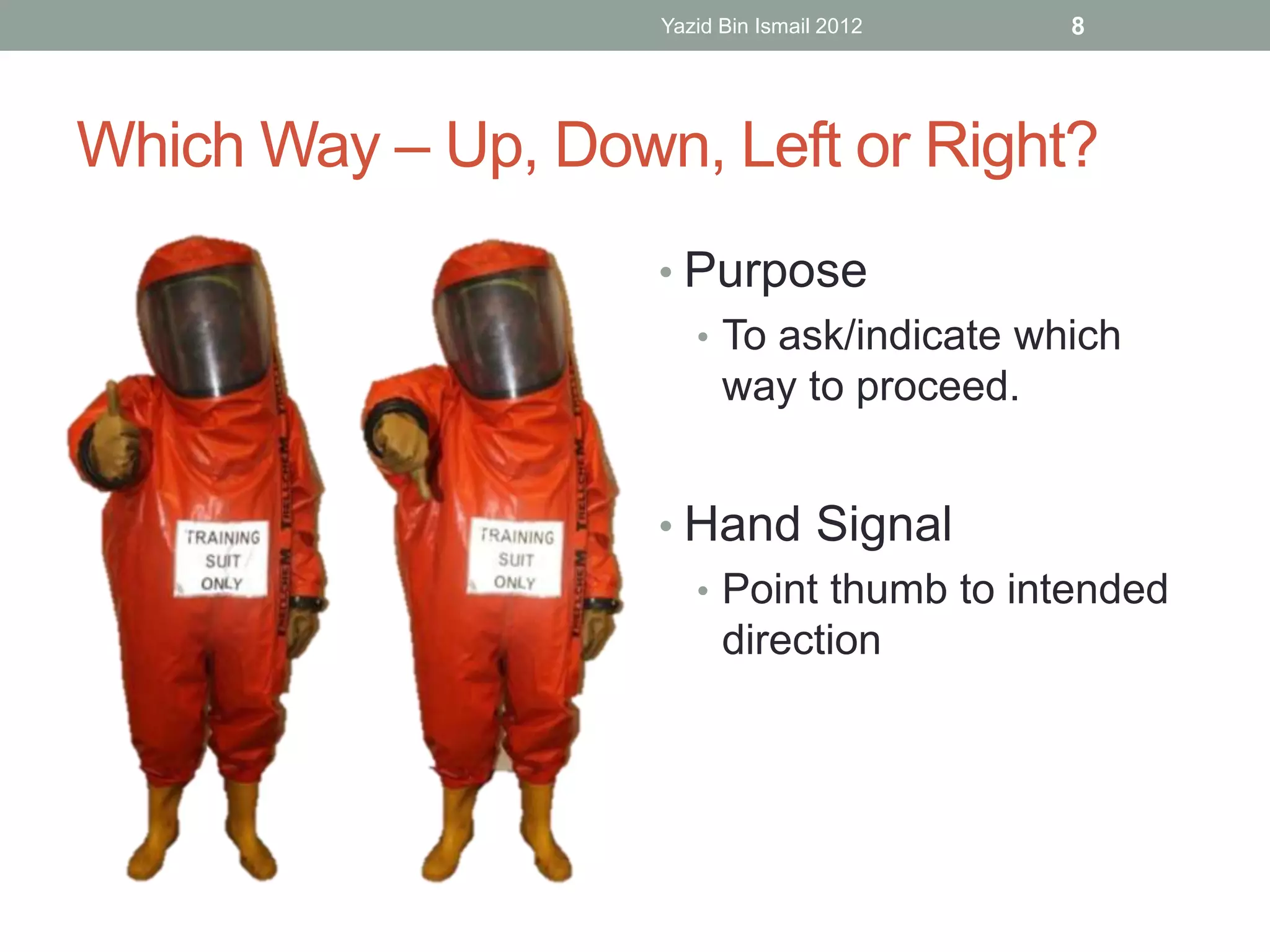 Hazmat Ops Hand signs | PPTX