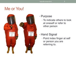Hazmat Ops Hand signs | PPTX