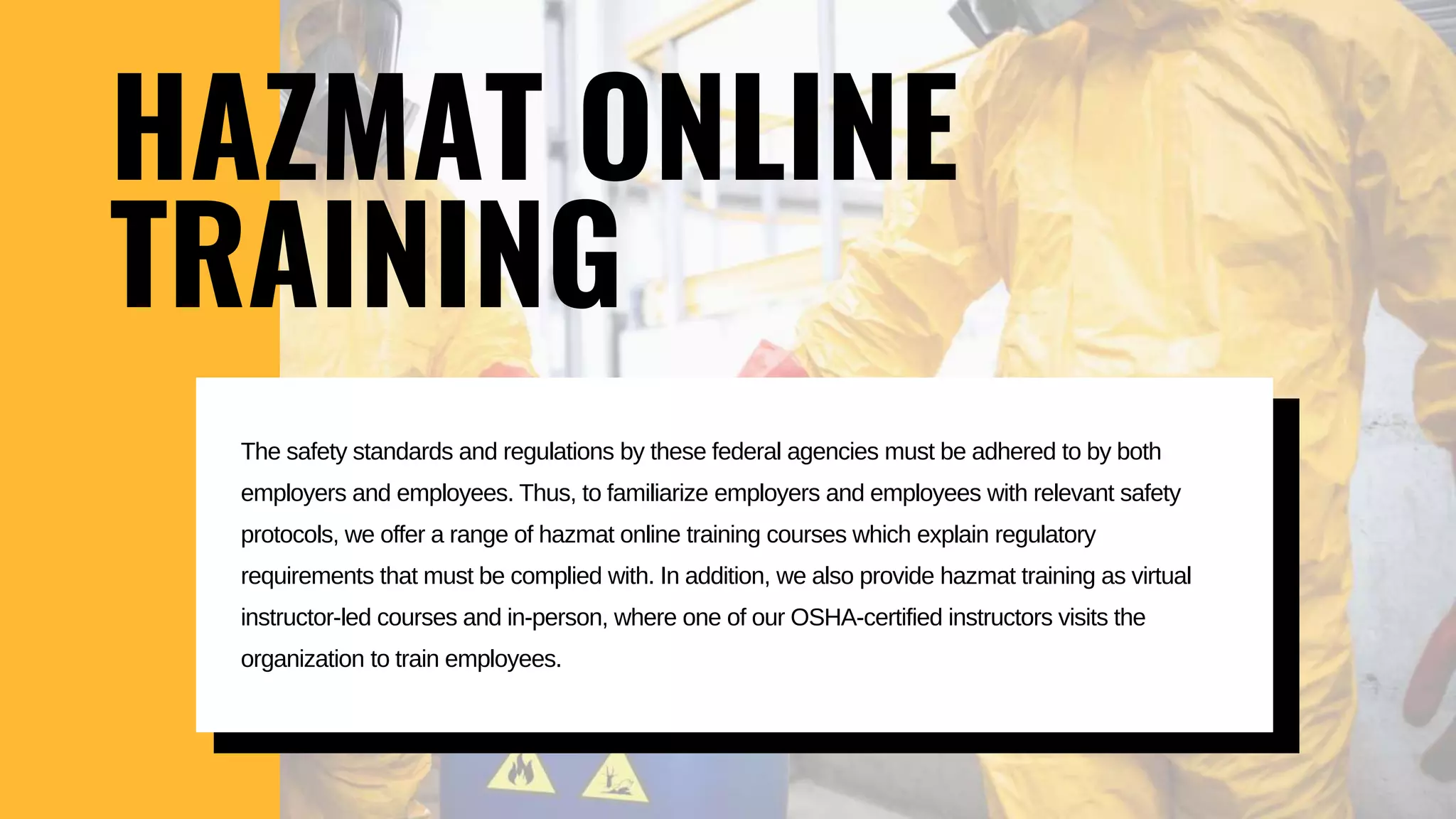 Hazmat Online Training: Protecting Employees in the Workplace | PPTX