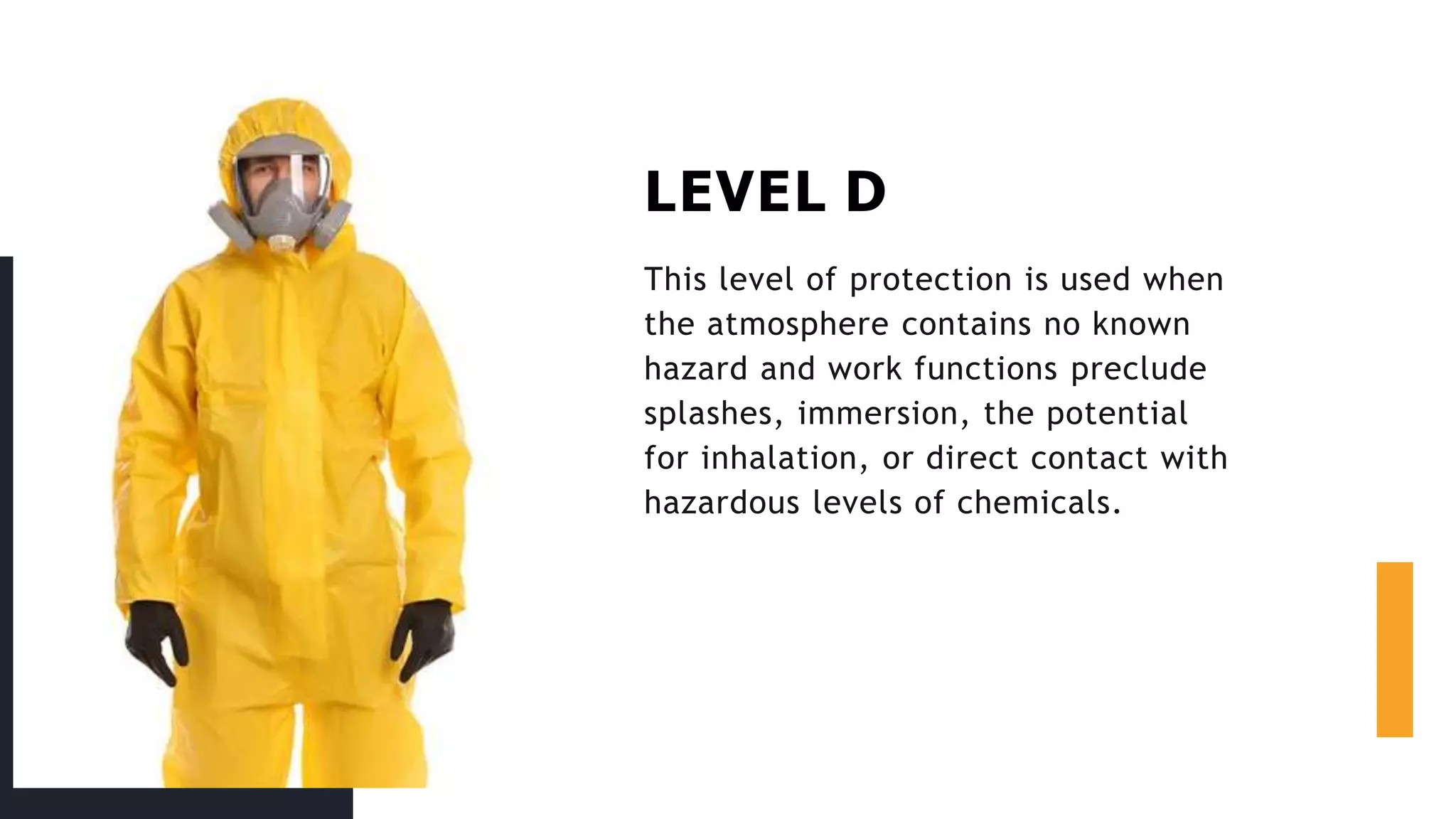 HAZMAT Suits – Levels of Protection | PPTX | Lung and Respiratory ...