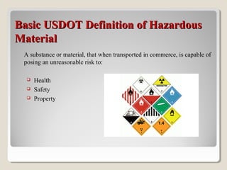 Hazmat training | PPT