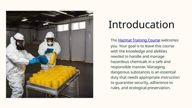 DOT Hazmat Training Course Online .pptx | Business | Business and Finance