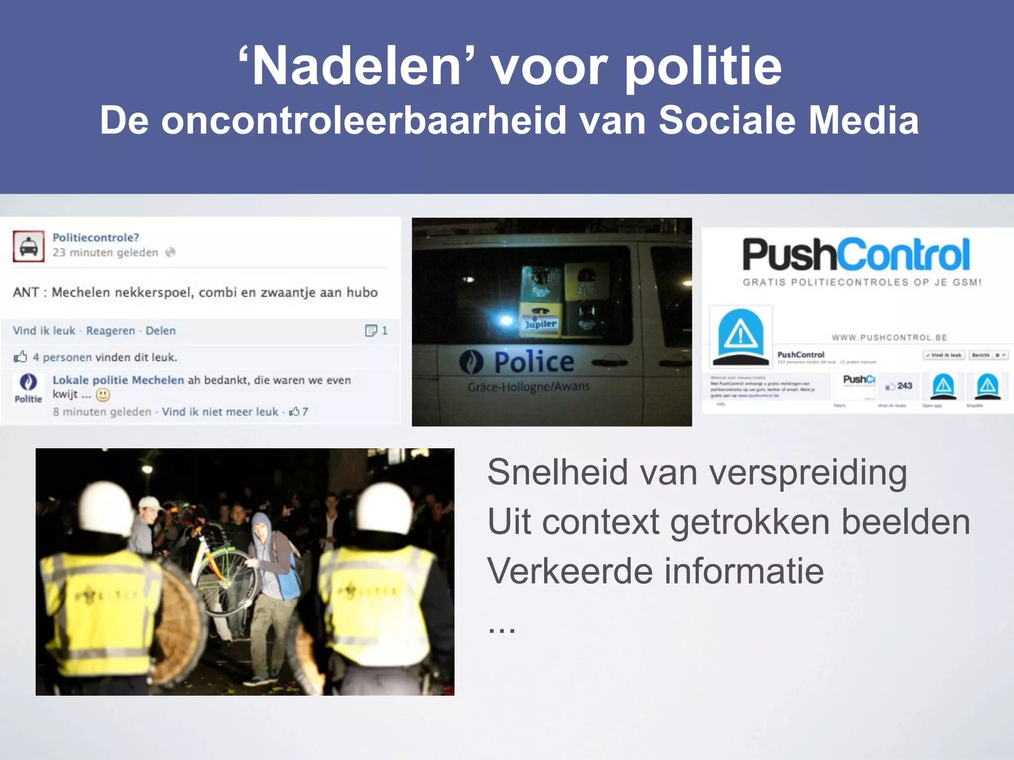 Politie en sociale media | PPT