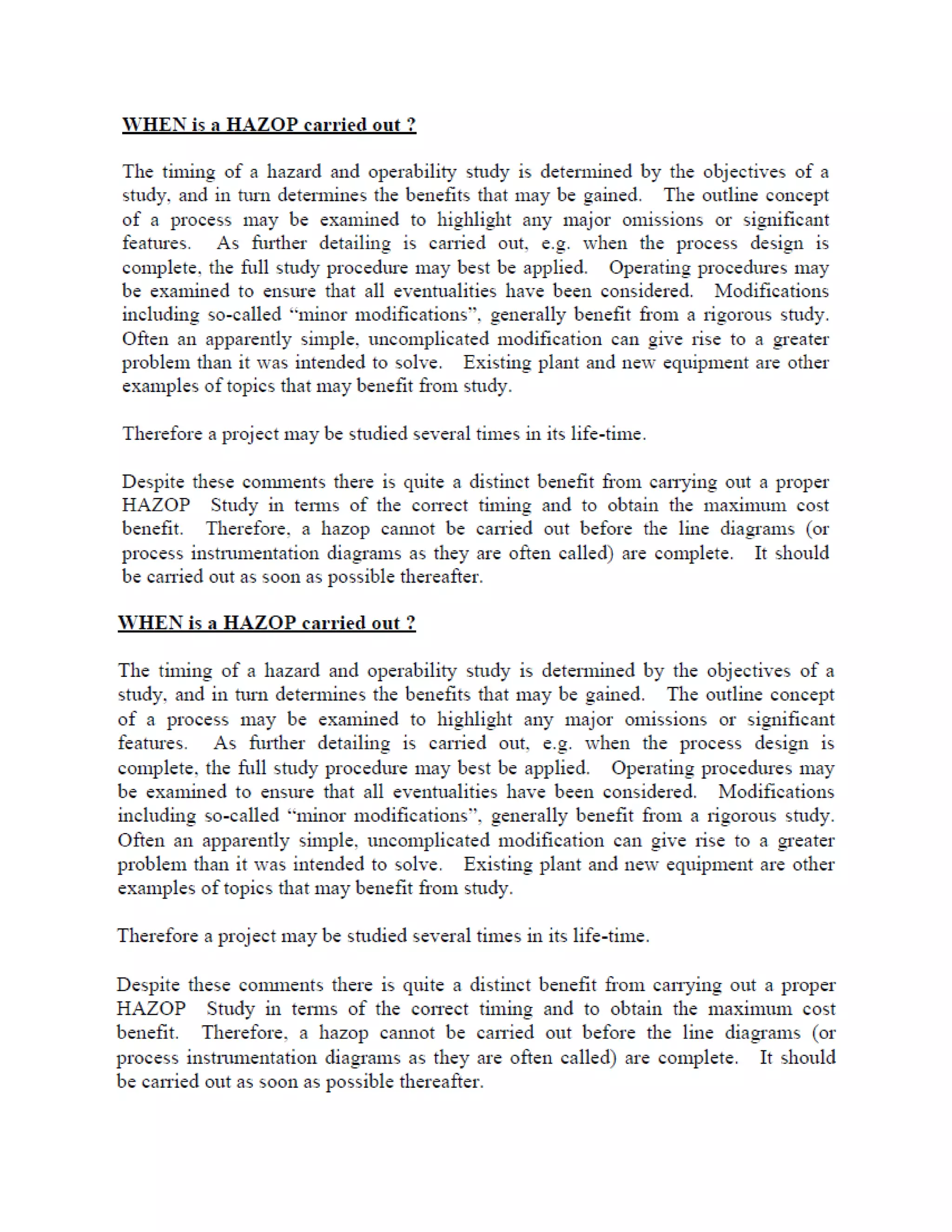 Hazop | DOCX