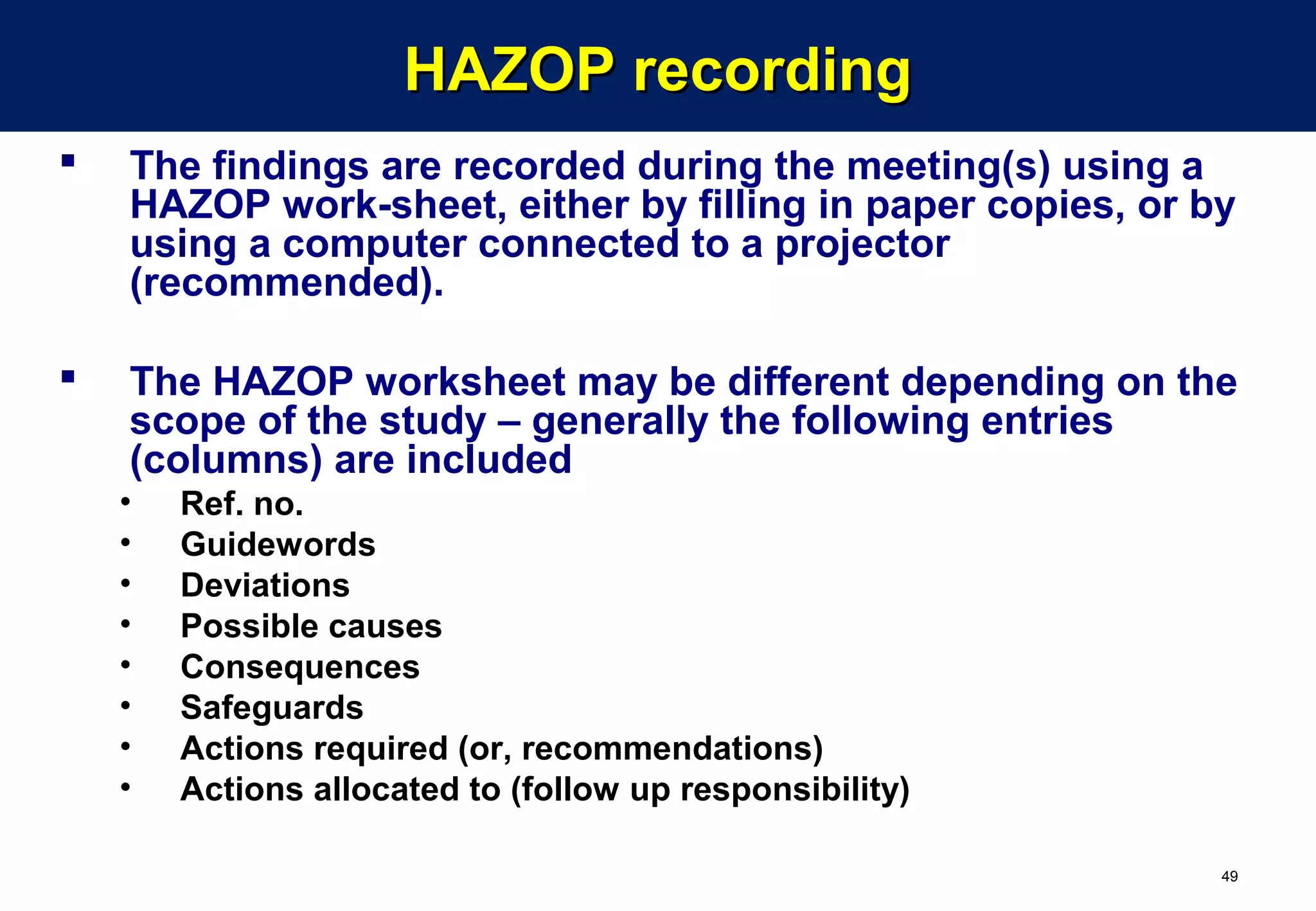 Hazop Study | PPT
