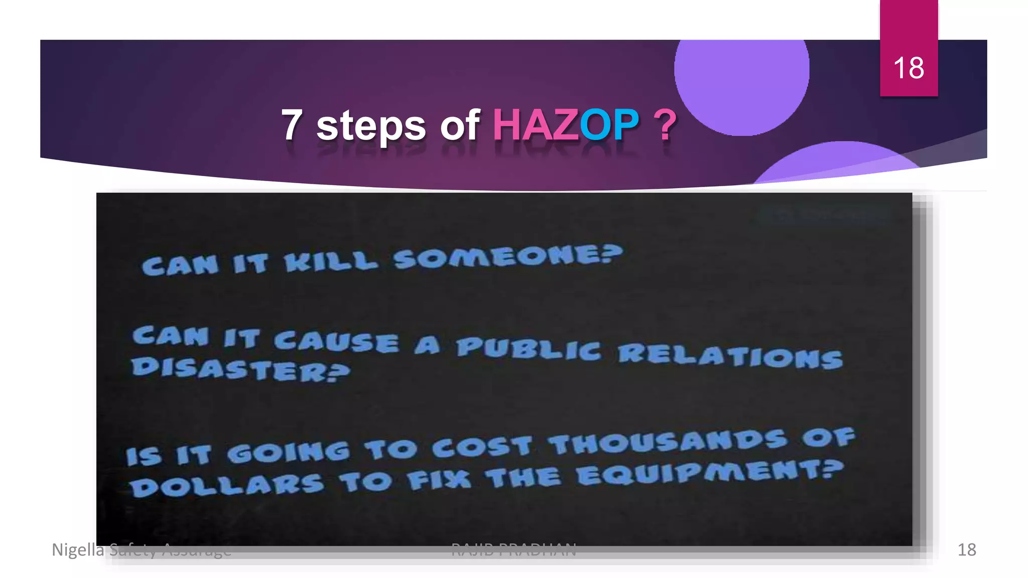 Hazard Operabilty Study (HAZOP) | PPTX