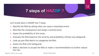 Hazard Operabilty Study (HAZOP) | PPTX