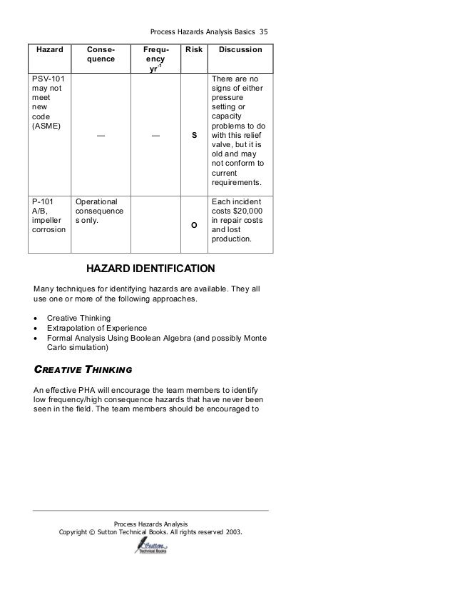 Process Hazards Analysis | PDF