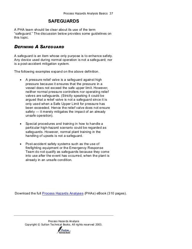 Process Hazards Analysis | PDF