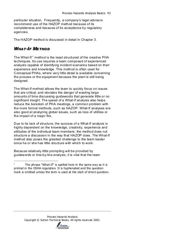 Process Hazards Analysis | PDF