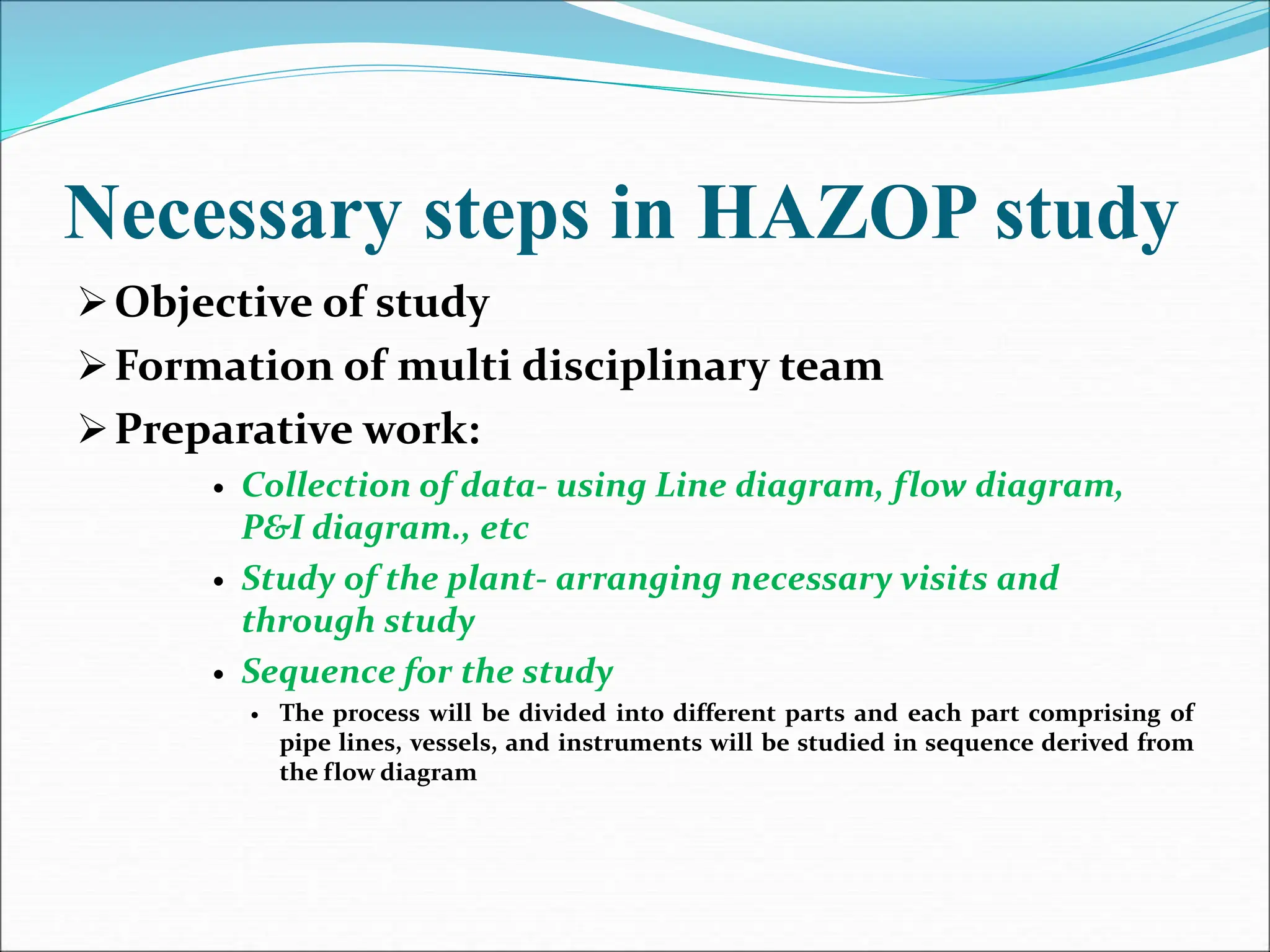 Hazard operability study - in Industires and plant | PPT