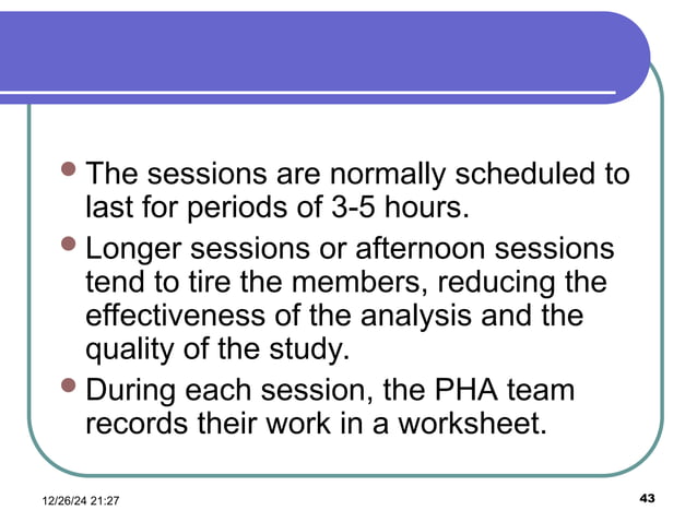 Hazard Operability PHA Methods of analysis | PPT