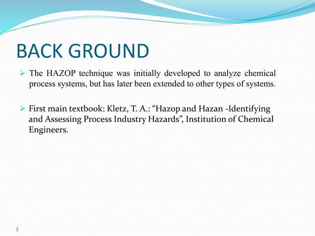Hazop Hazard and Operability Study | PPTX