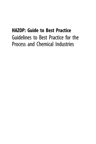 Hazop guide to best practices | PDF