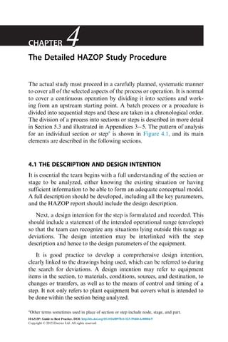 Hazop guide to best practices | PDF