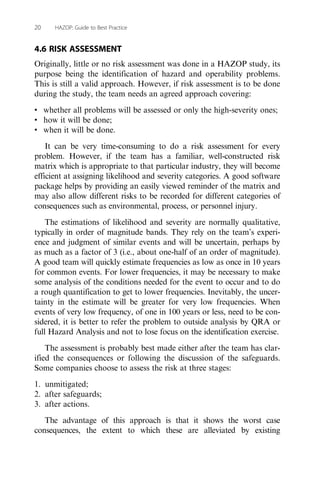 Hazop guide to best practices | PDF