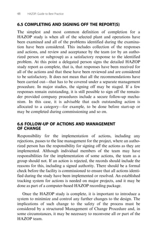 Hazop guide to best practices | PDF