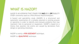 Hazop & hazan | PPTX