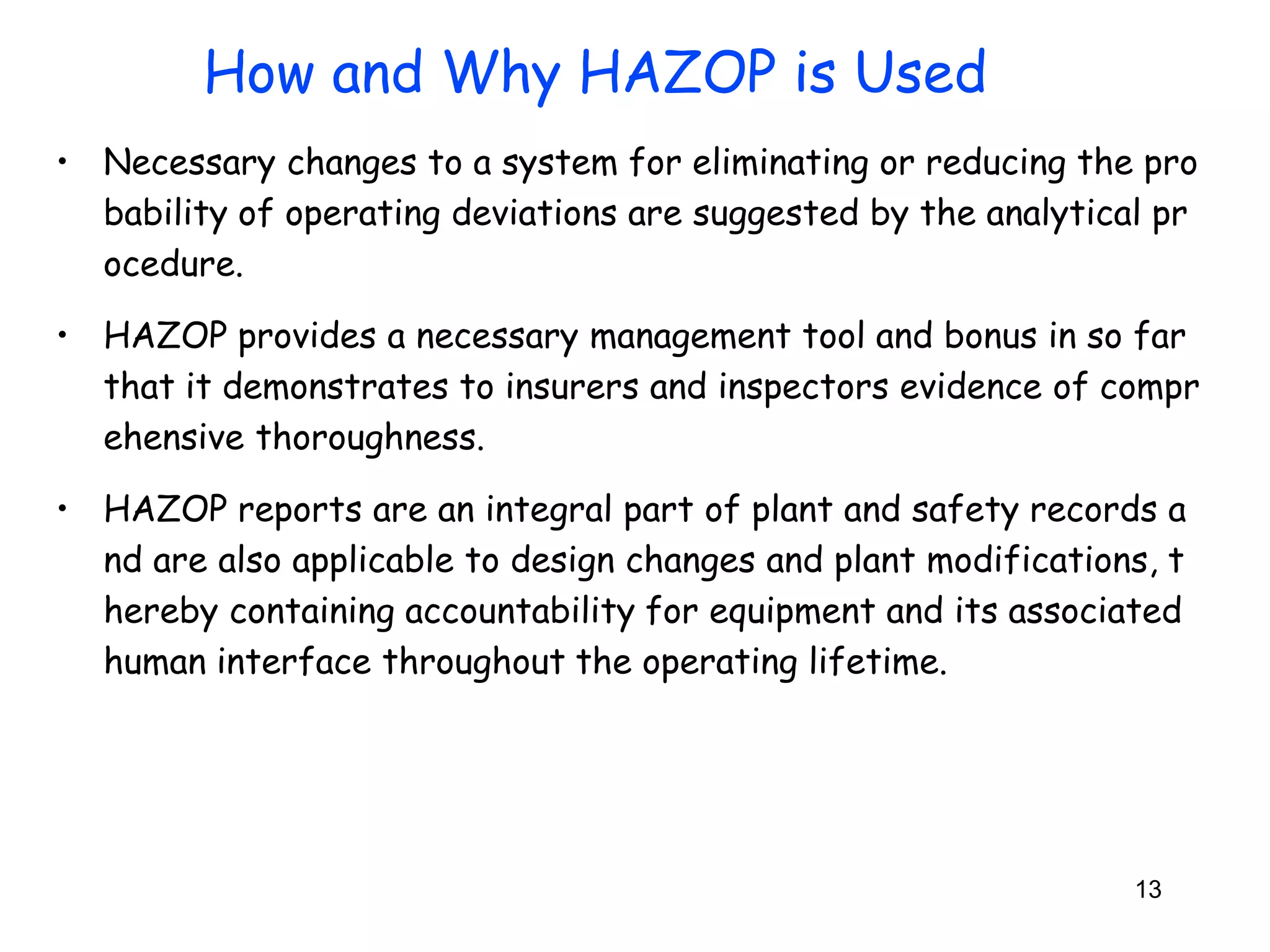 Hazard and Operability Study (HAZOP) | Gaurav Singh Rajput | PPTX