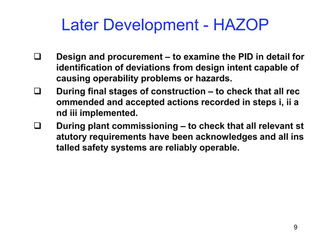 Hazard and Operability Study (HAZOP) | Gaurav Singh Rajput | PPTX