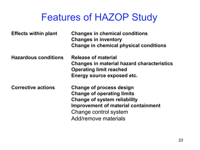 Hazard and Operability Study (HAZOP) | Gaurav Singh Rajput | PPTX