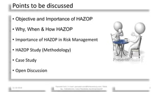 Hazop study training at gujarat safety council | PPTX
