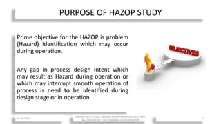 Hazop study training at gujarat safety council | PPTX