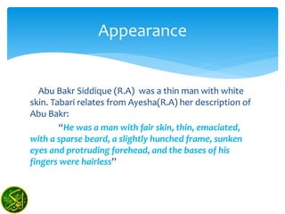 Hazrat Abu Bakar Siddique (R.A) | PPTX