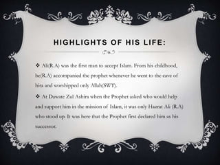 Hazrat Ali (R.A) | PPTX