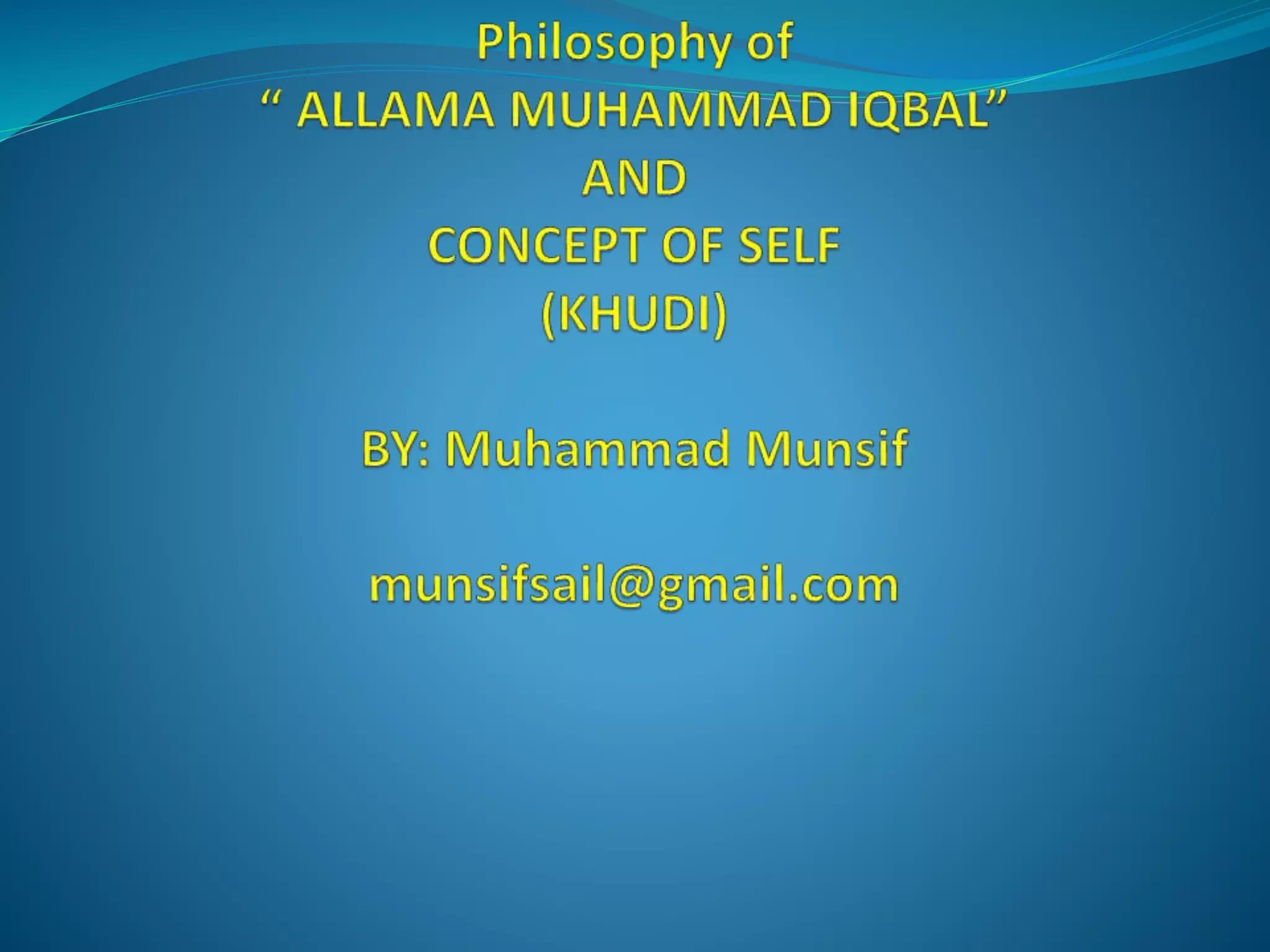 Dr. Allama Muhammad Iqbal | PPTX