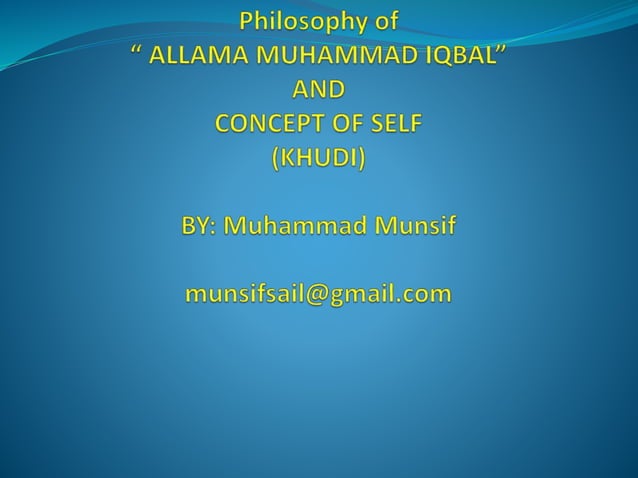 Dr. Allama Muhammad Iqbal | PPTX