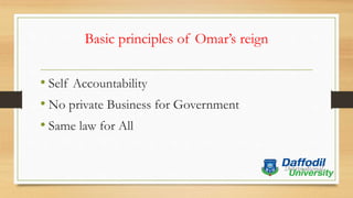 Hazrat omar ra.; and islamic asdministration | PPTX