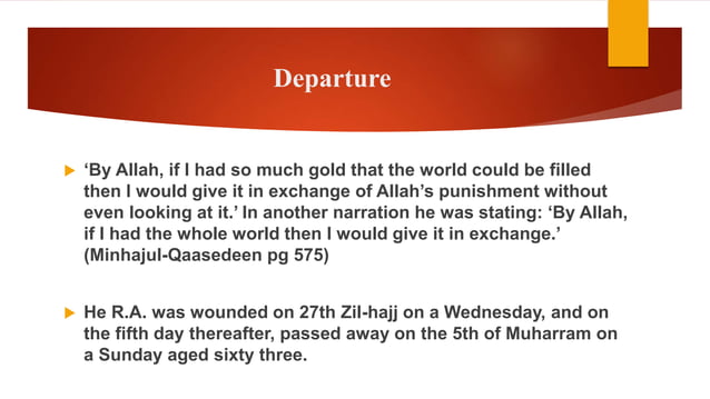 Hazrat umar (R A) | PPTX