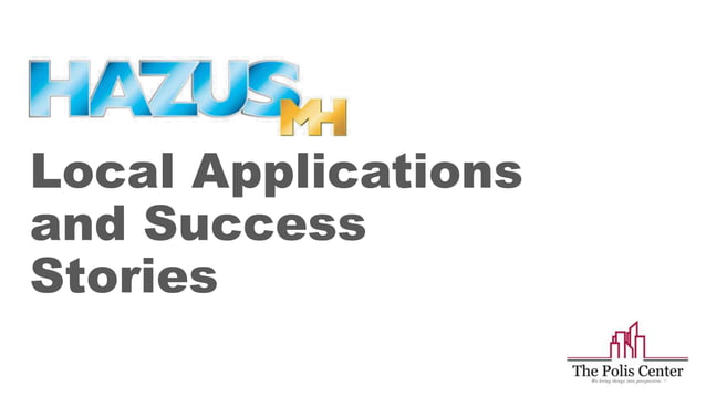Hazus application and success | PPT