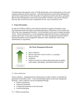 Haz waste minimization_plan | PDF | Environmental Services Industry ...