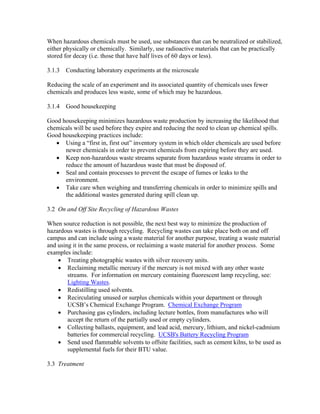 Haz waste minimization_plan | PDF | Environmental Services Industry ...