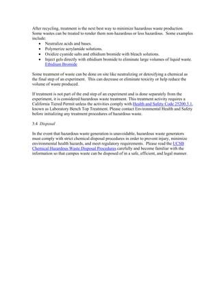 Haz waste minimization_plan | PDF | Environmental Services Industry ...