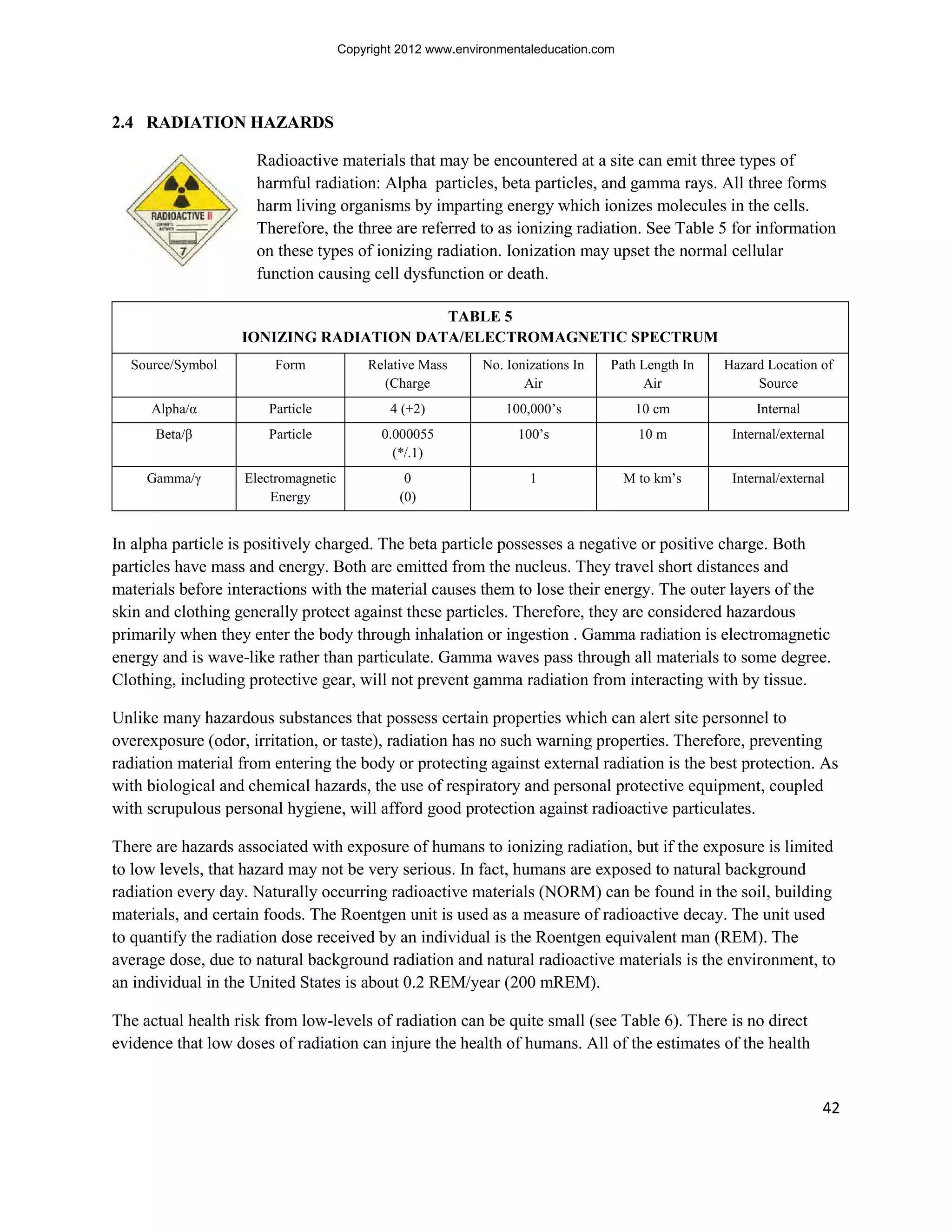 Hazwoper hazardous waste site 40 hour student initial course manual ...