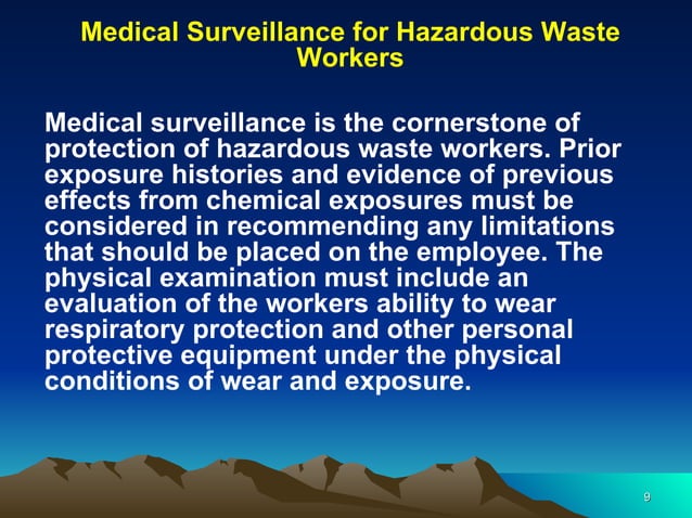Hazwoper Medical Surveillance3020 | PPT